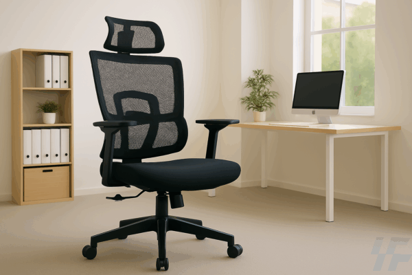 Black Ergonomic Office Chair - Intercom Furniture