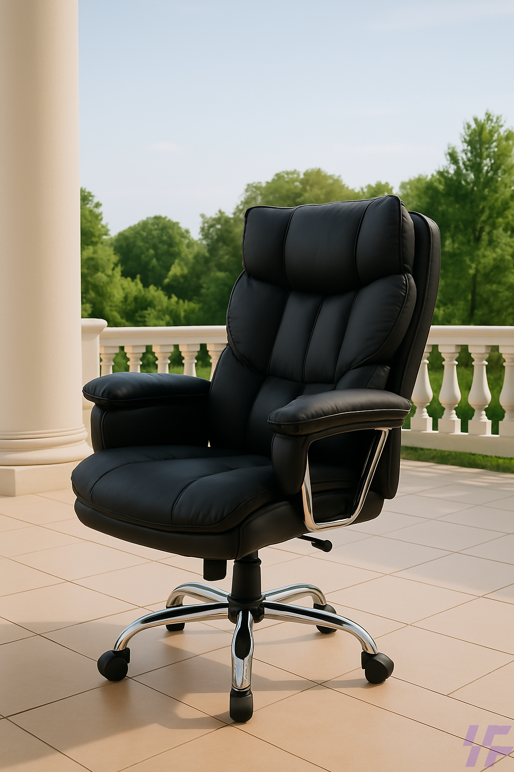 PU Leather Butterfly Office Chair - Intercom Furniture