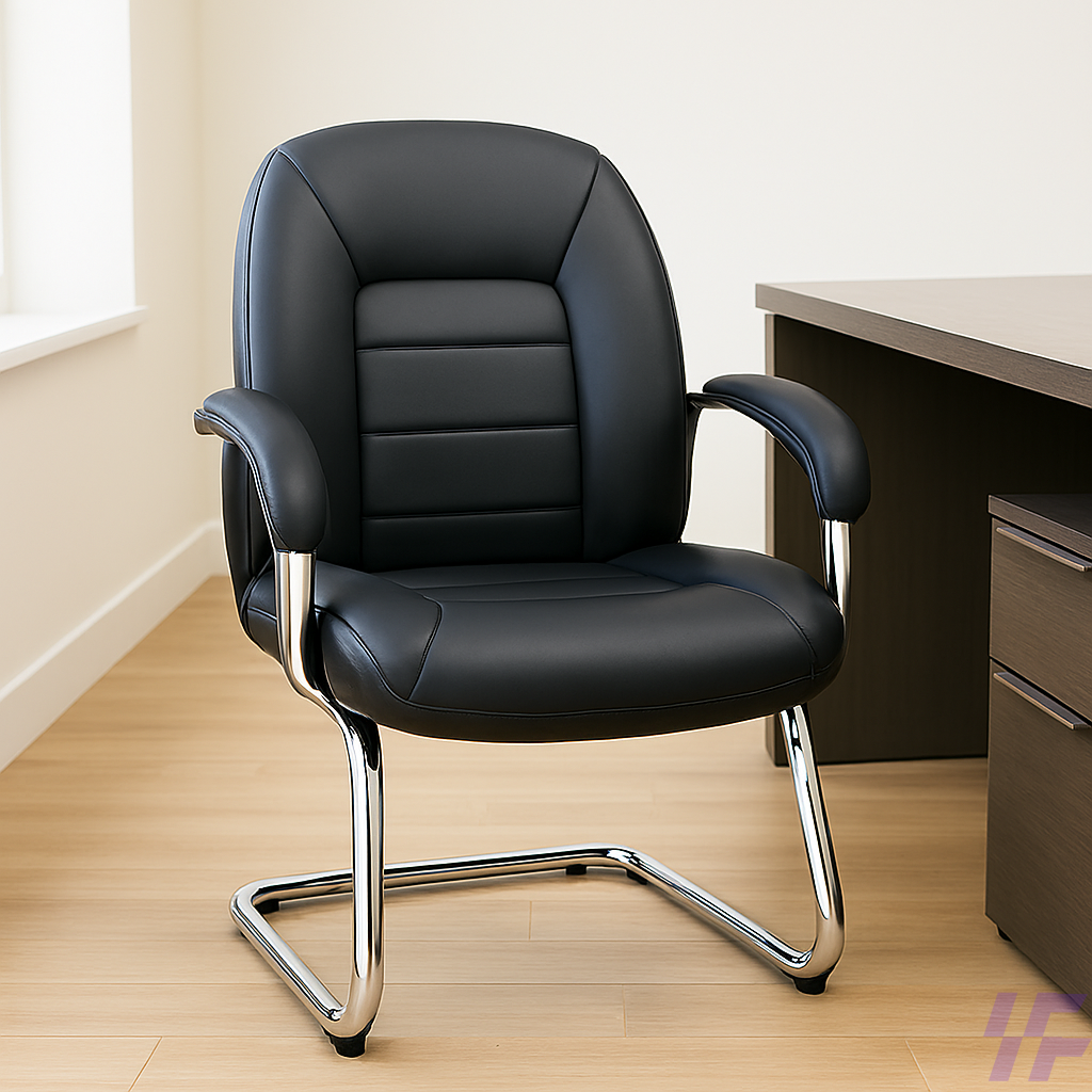 Black Executive Visitors Chair - Intercom Furniture