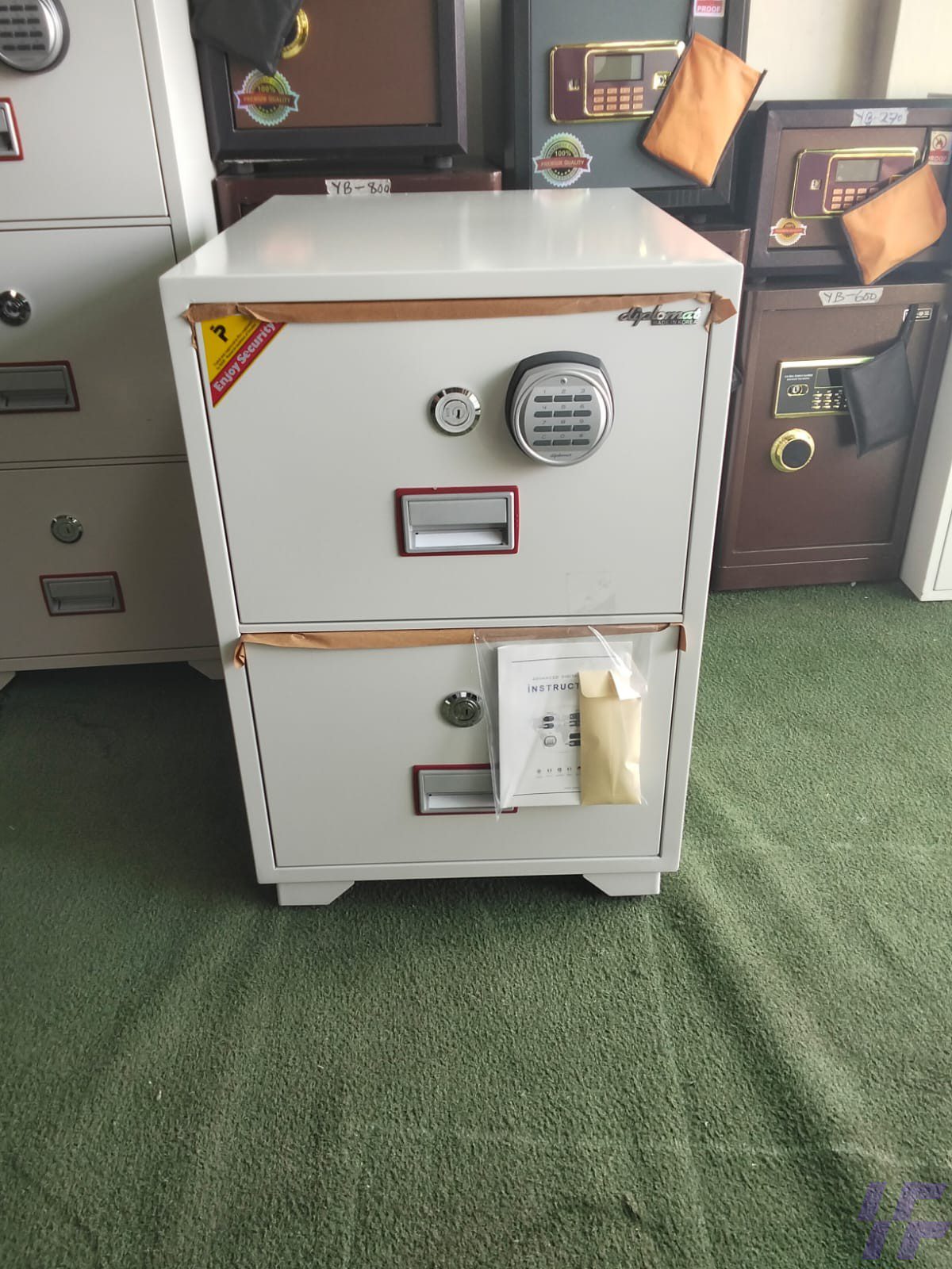 2 Drawer Fireproof Storage Safe - Intercom Furniture