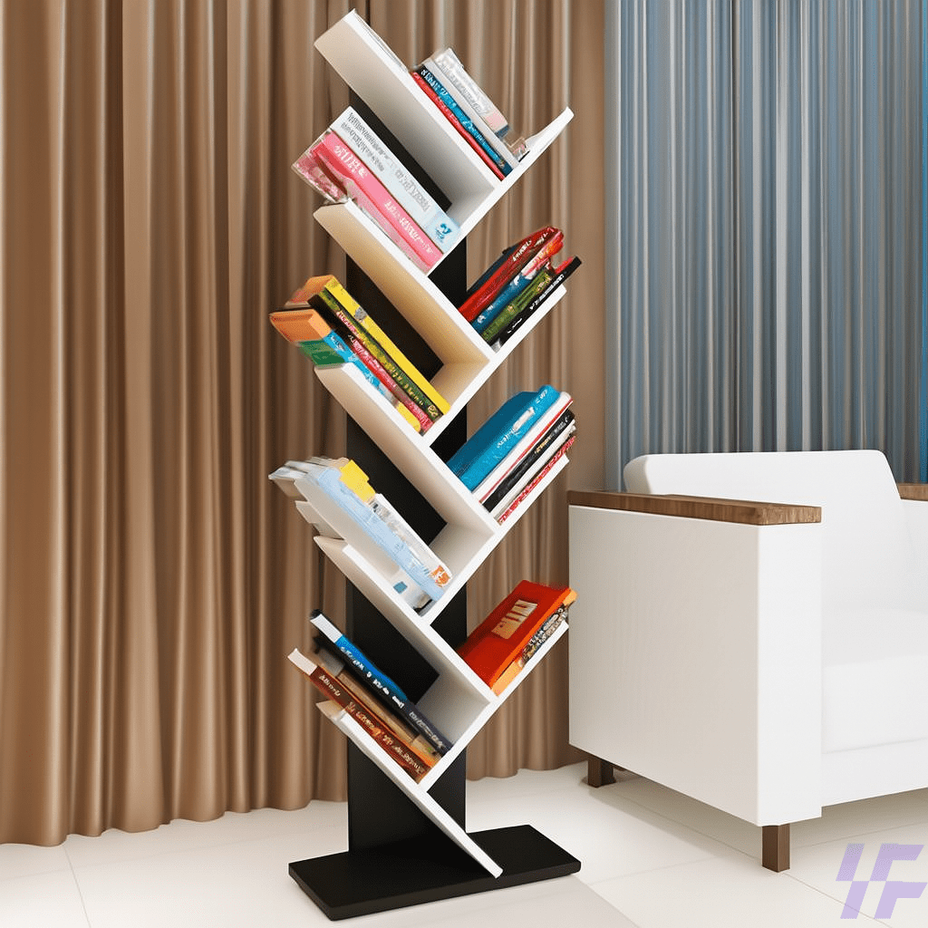 9 Tier Modern Bookshelf - Intercom Furniture