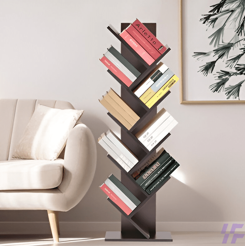 9 Tier Modern Bookshelf - Intercom Furniture