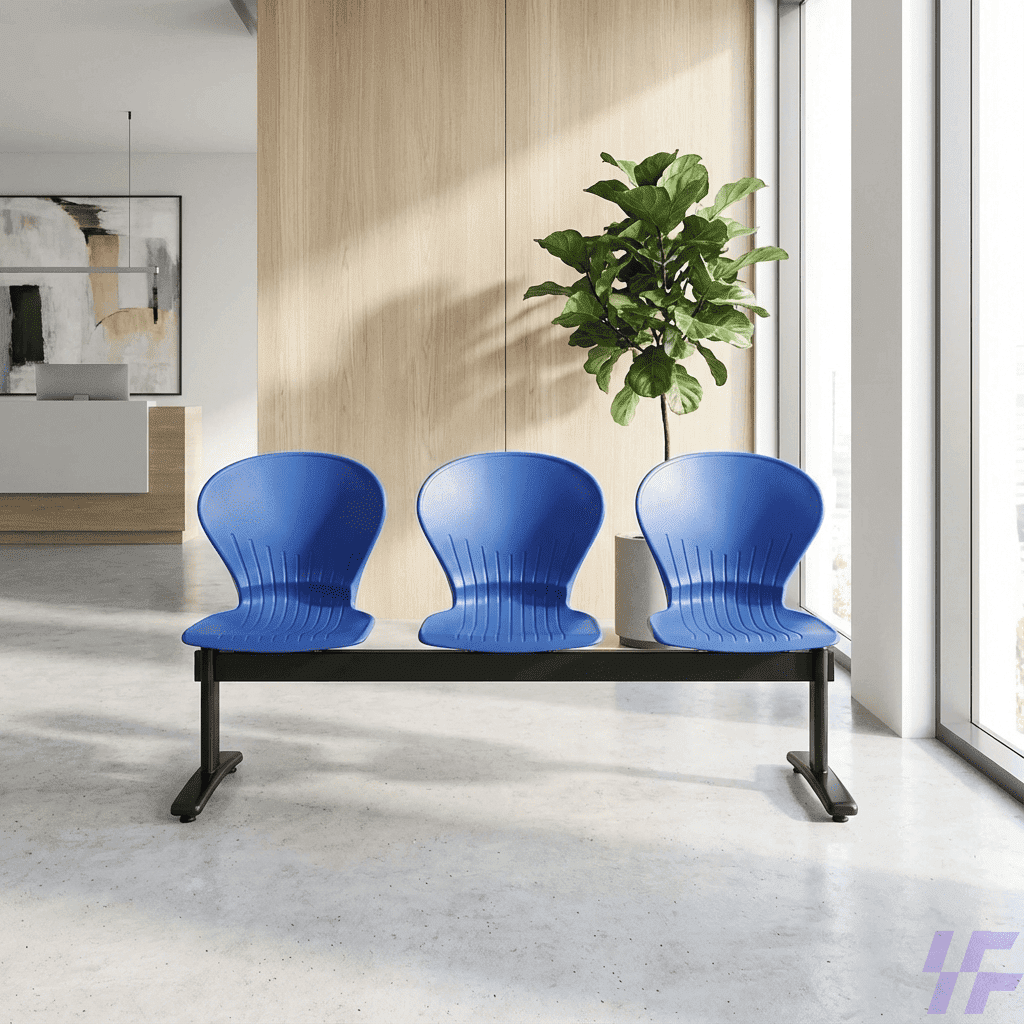 3 Seater Reception Waiting Bench - Intercom Furniture
